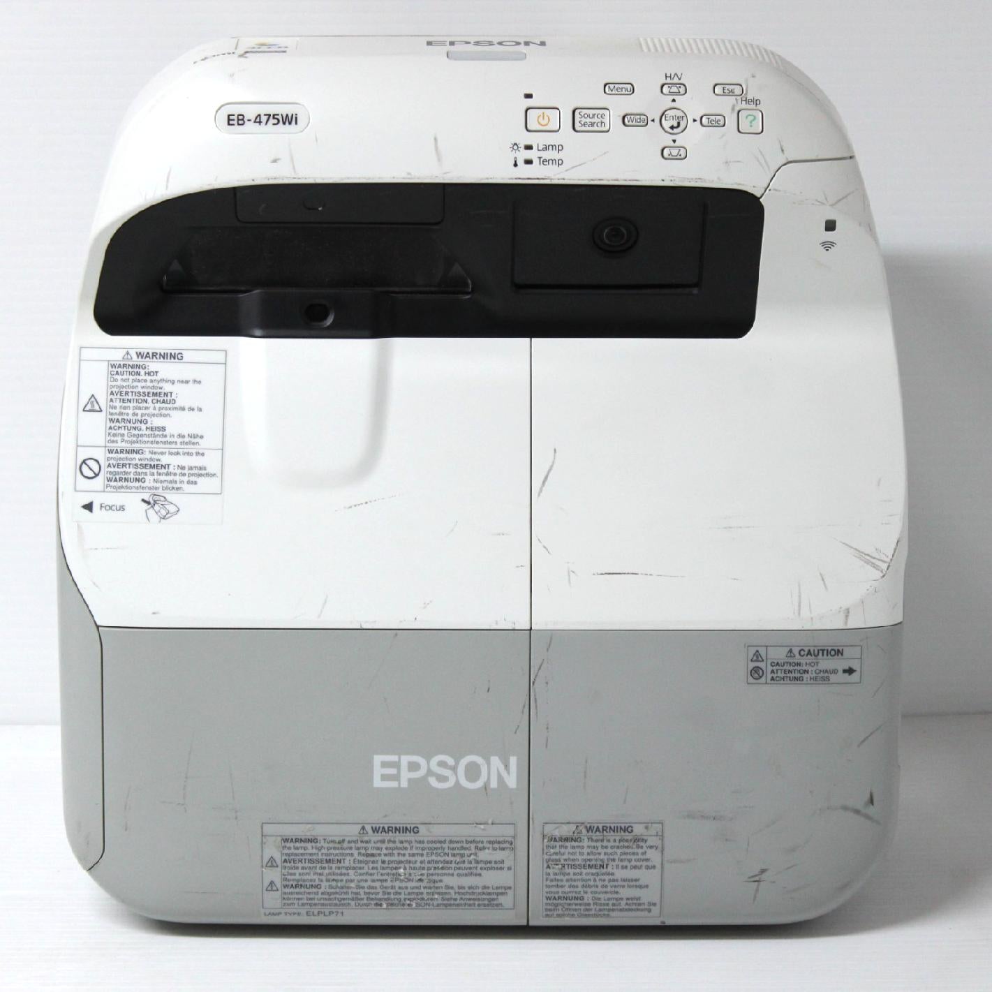 Epson EB-475Wi WXGA 3LCD 2600 lumen Ultra Short Throw Projector HDMI W ...